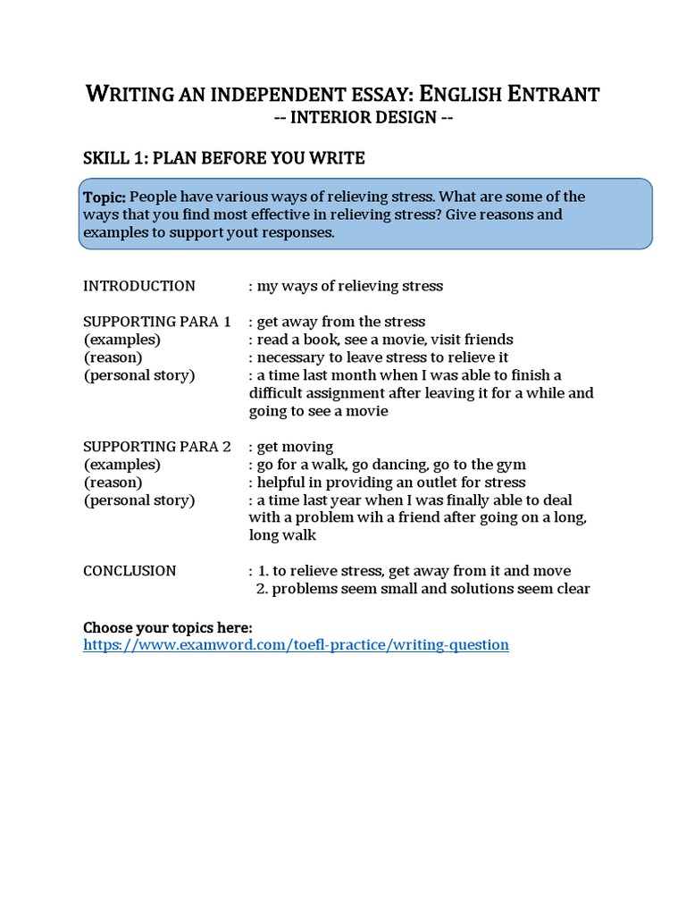 Writing Independent Essays in English | PDF | Radio | Pronoun