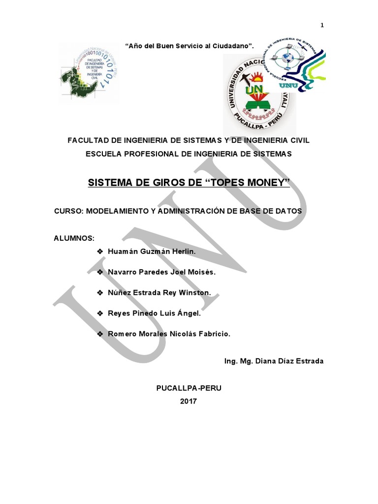 Modelamiento de Base de Datos 1 1 Proyecto Final | PDF | Servidor SQL ...