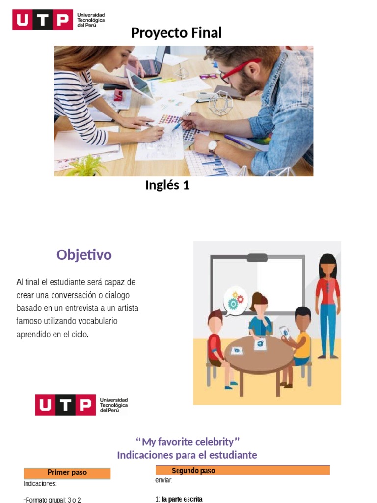 Proyecto Final Inglés I | PDF