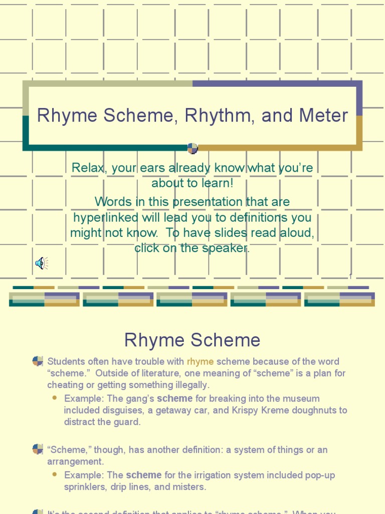 Rhythm Poetry Examples