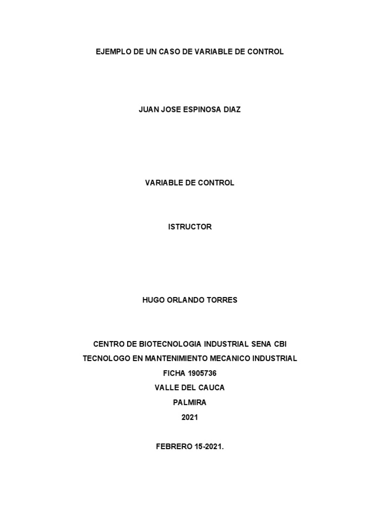 Control predictivo: Una variable para medir el estado de los equipos ...