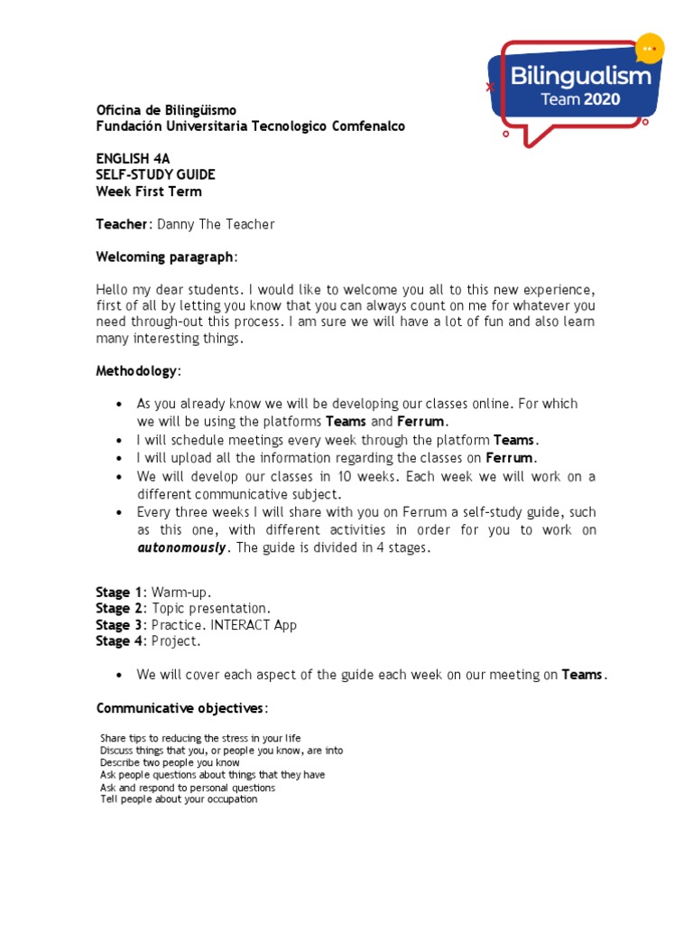 GUIA DE AUTO-ESTUDIO 4A FIRST TERM 2021-1-Convertido (Autoguardado ...