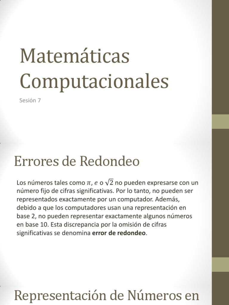 Sesión 07 - Errores de Redondeo | PDF | Poco | Decimal