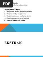 Definisi dan Proses Ekstraksi Ekstrak | PDF