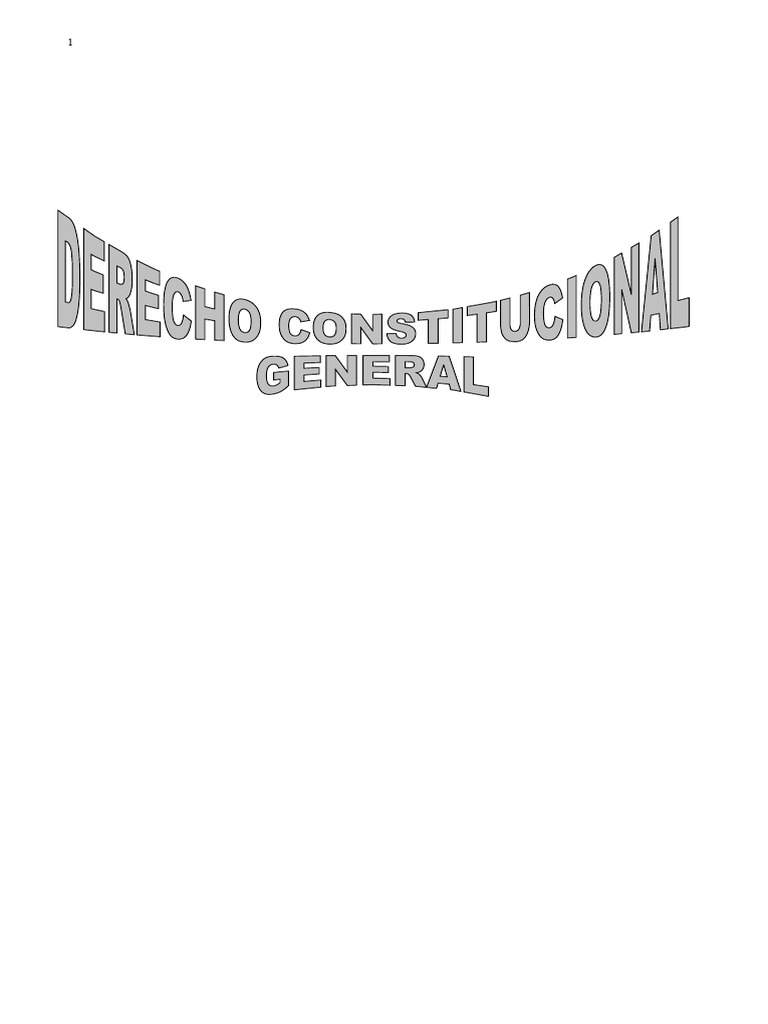 Derecho Constitucional General y Colombiano | PDF | Contrato social | Estado (política)