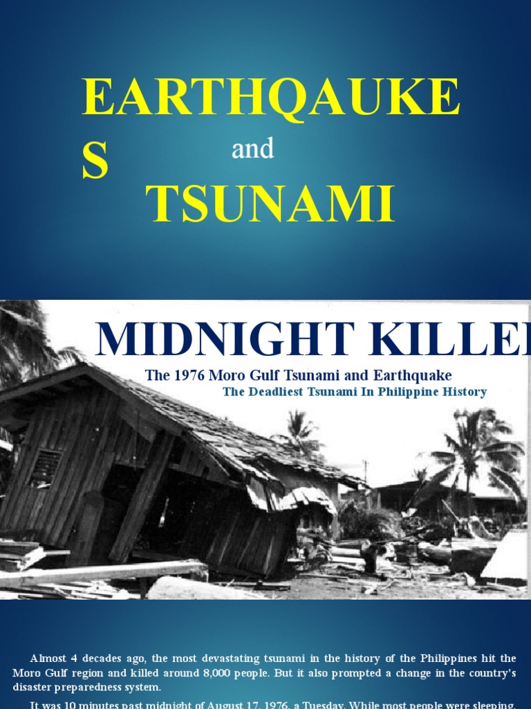 Moro Gulf Earthquake and Tsunami | PDF | Earthquakes | Tsunami