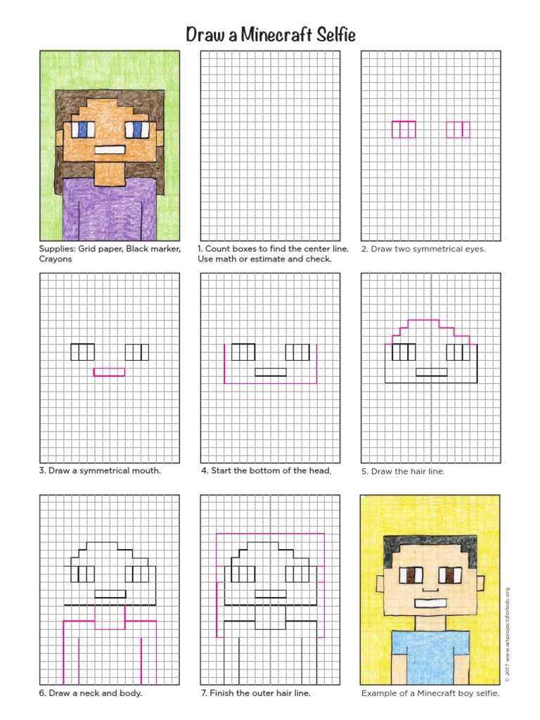 Draw A Minecraft Selfie | PDF | Home & Garden