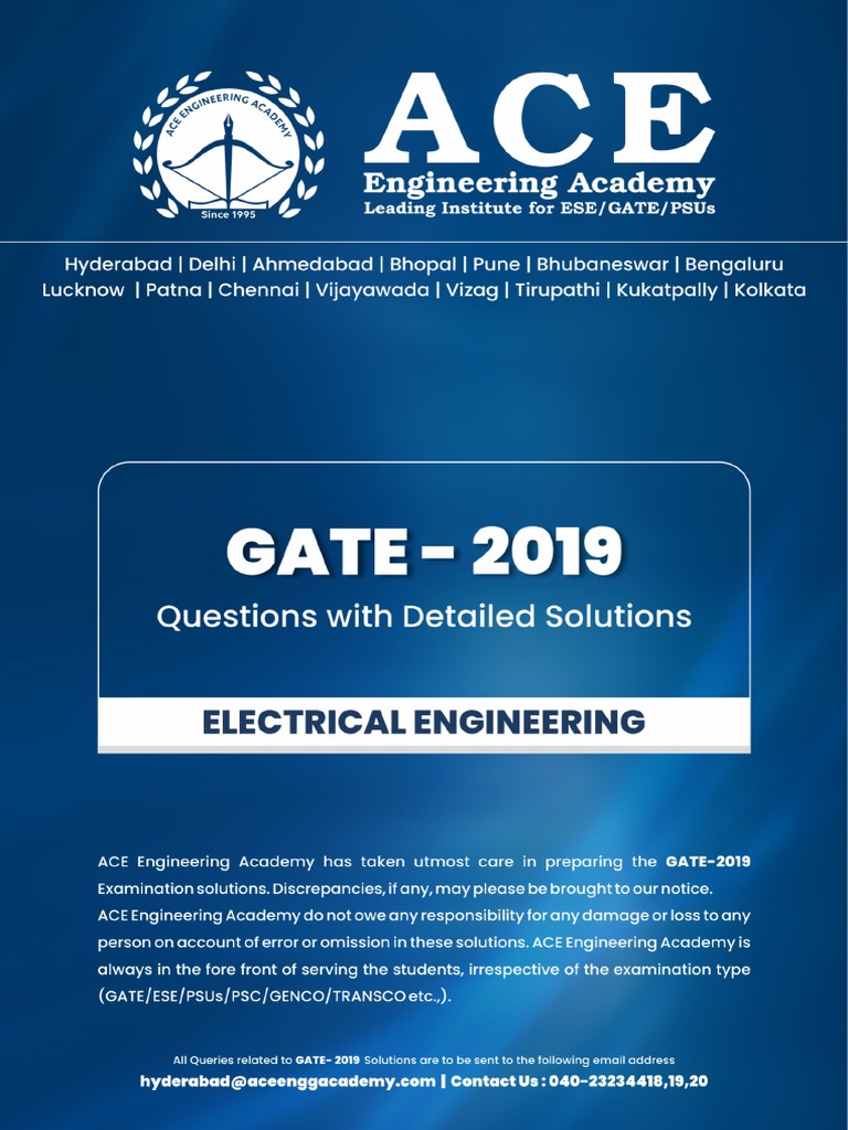 GATE - 2019 - EE - Questions With Detailed Solutions 1 | PDF ...
