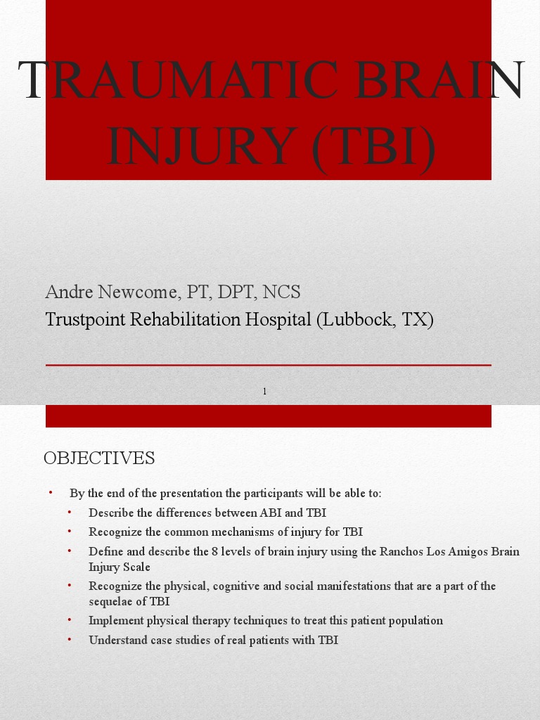 TBI Overview and Case Studies | PDF | Traumatic Brain Injury | Physical ...