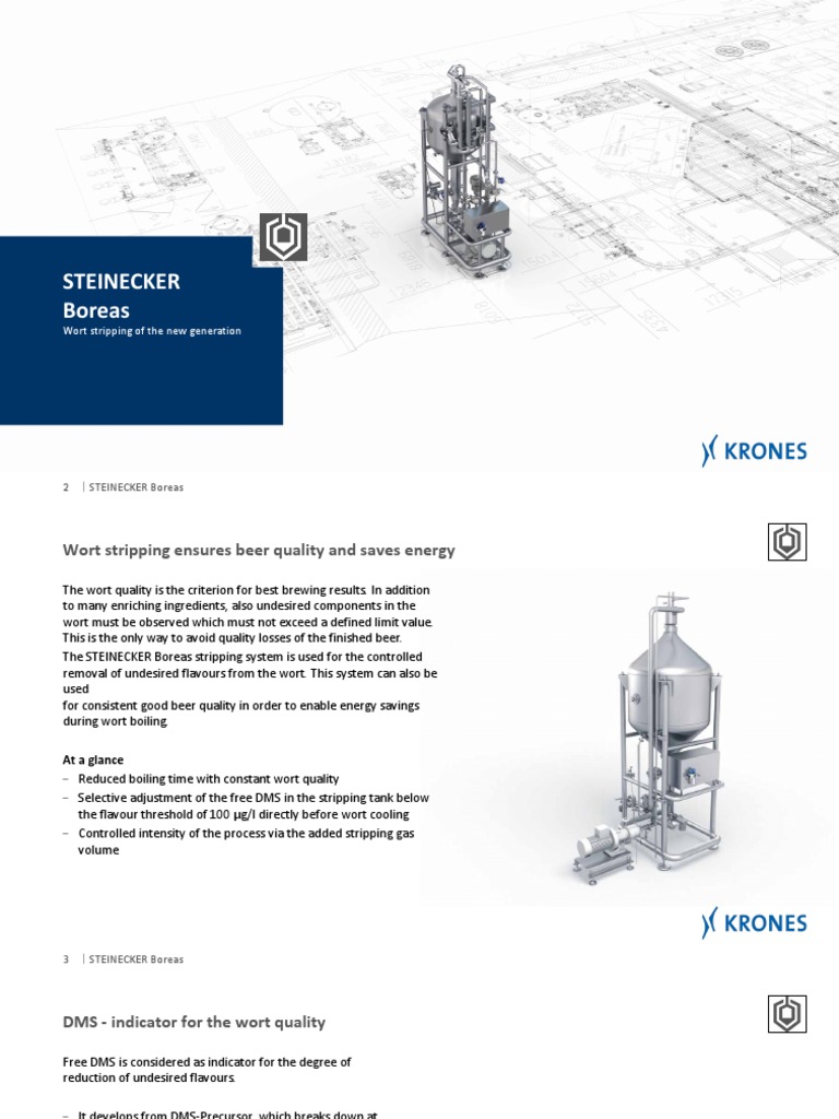 Steinecker Boreas: Wort Stripping of The New Generation | PDF | Brewing ...