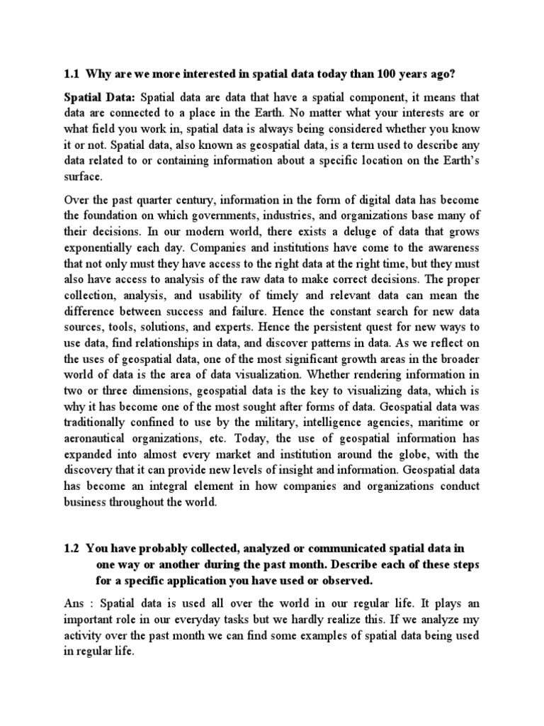 GIS Assignment | PDF | Spatial Analysis | Geographic Information System