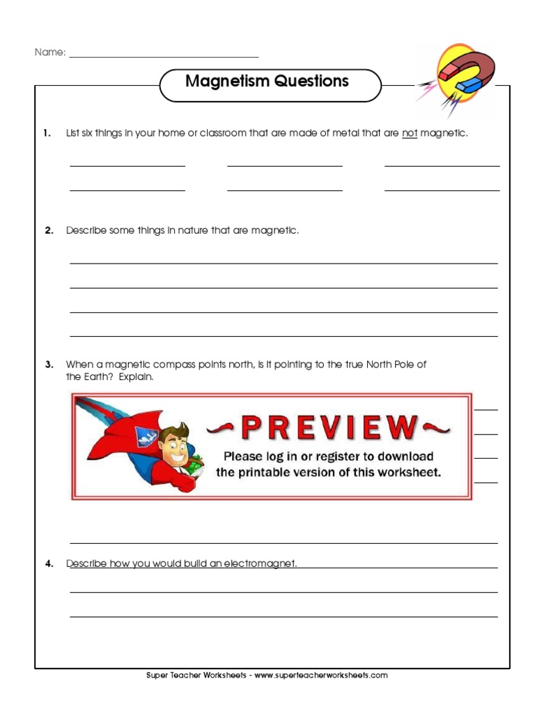 Magnetism Questions and Answers | PDF