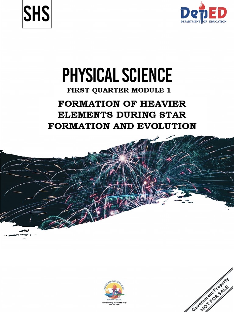 Core-Physical Science Q1 SLM - 1 | PDF | Universe | Big Bang