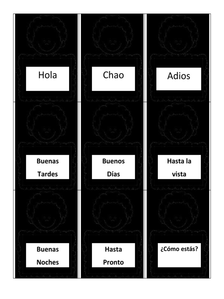 Flashcards Saludos | PDF