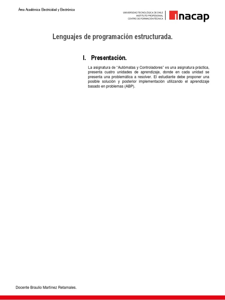 Delta Lenguajes de Programacion Estructurada | PDF | Lenguaje de programación | Programa de ...