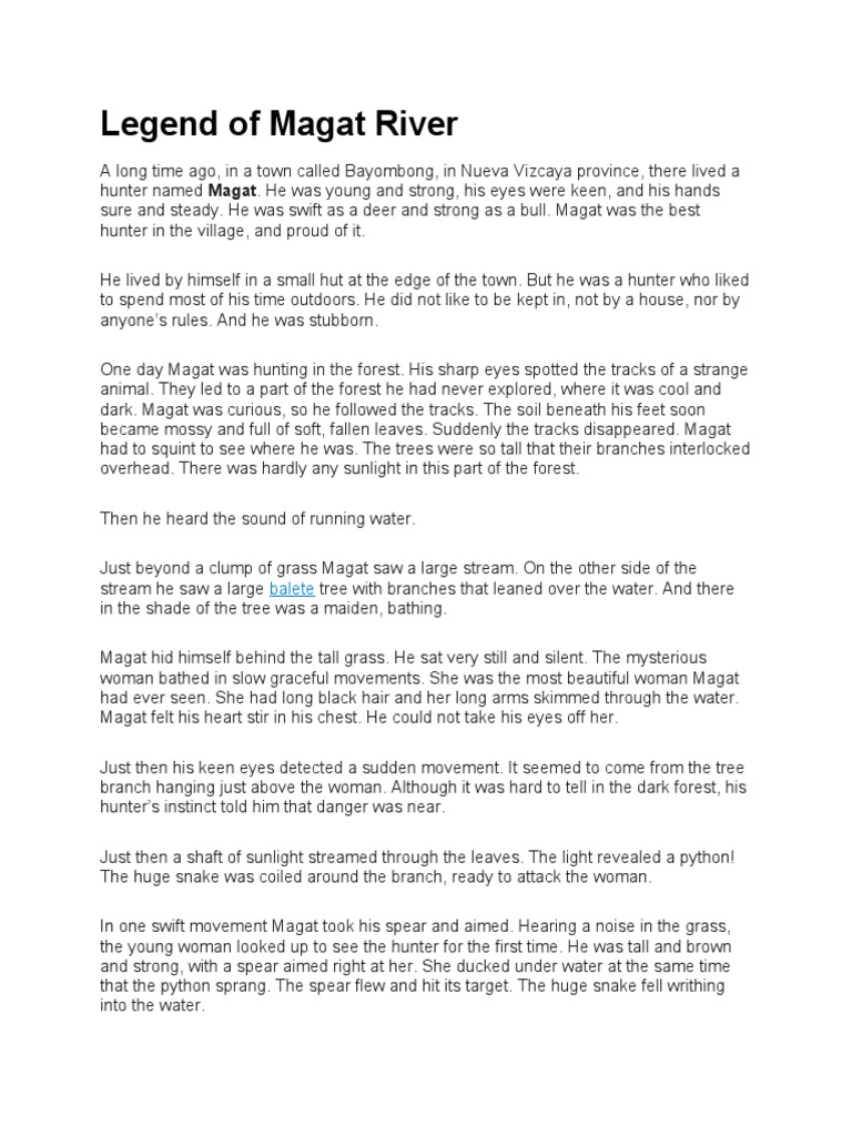 Legend of Magat River | PDF