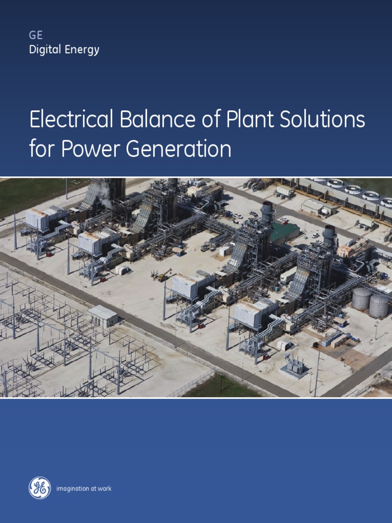 Electrical Balance of Plant Solutions For Power Generation: Digital ...