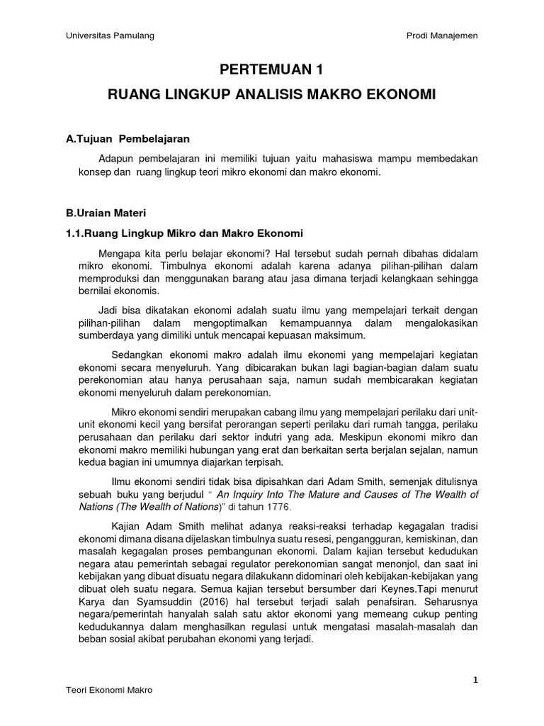 Modul PERTEMUAN 1 | PDF