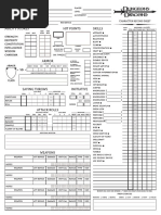 D20 Modern Character Sheet | PDF | D20 System | Tabletop Games