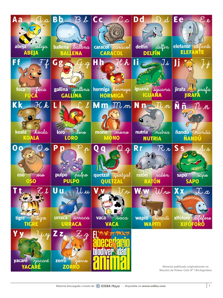 Ediba-Abecedario Primaria Imprimible | PDF