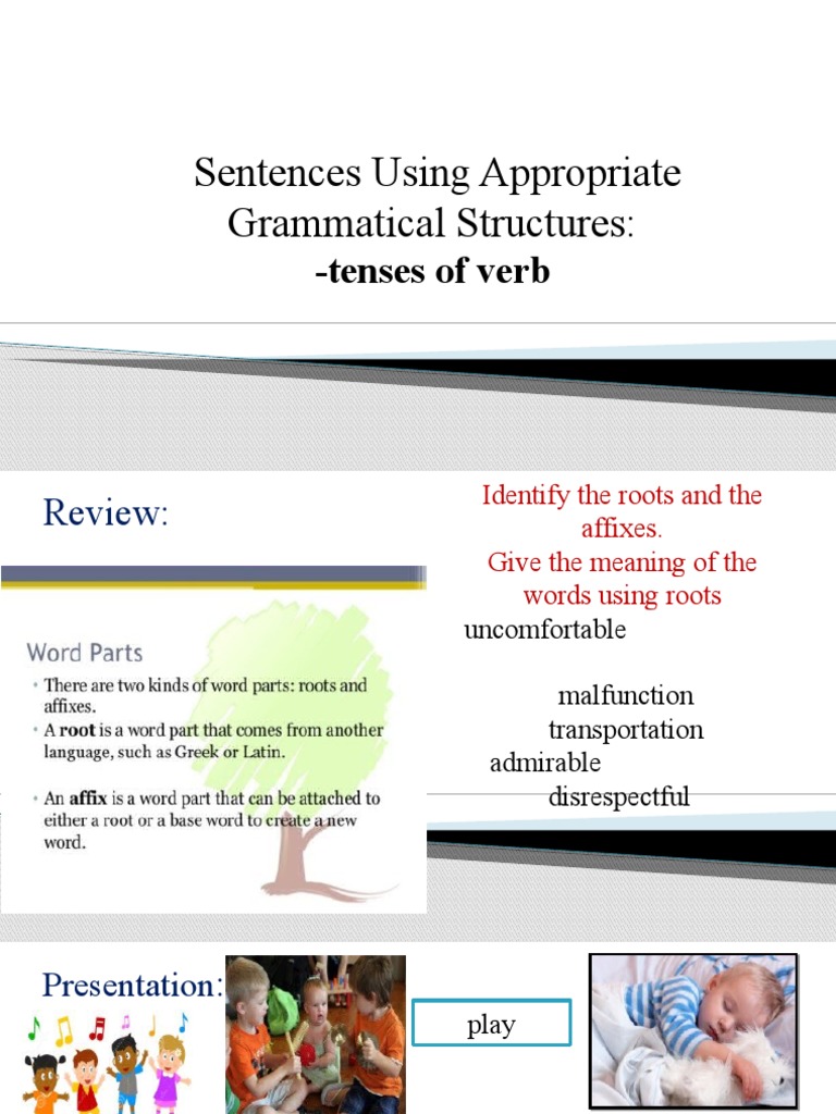 Compose Clear: Sentences Using Appropriate Grammatical Structures | PDF ...