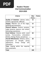 Poem Recitation Score Sheet | PDF