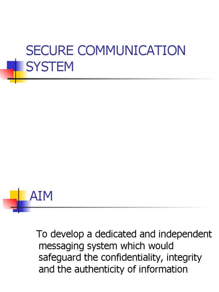 Secure Communication System | PDF | Encryption | Transmission Medium