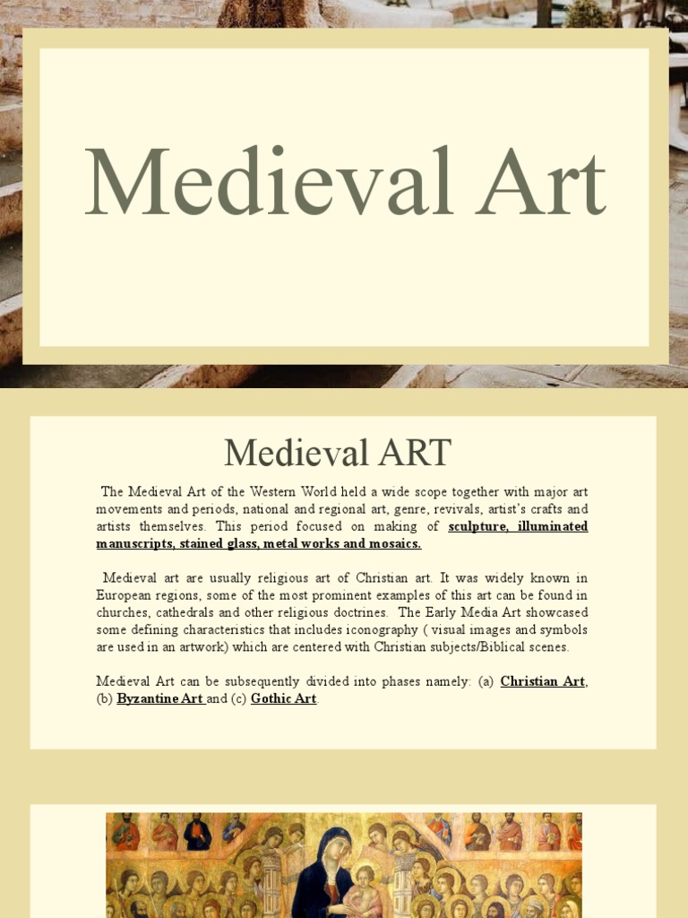 ARTS APPRECIATION PPT Medieval Art | PDF | Medieval Art | Christian Art