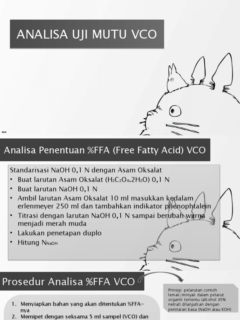 Analisa Uji Mutu Vco | PDF