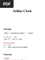 Iodine Clock Reaction with Vitamin C | PDF | Iodine | Water
