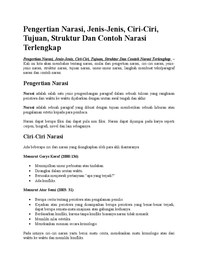 Teks Narasi | PDF
