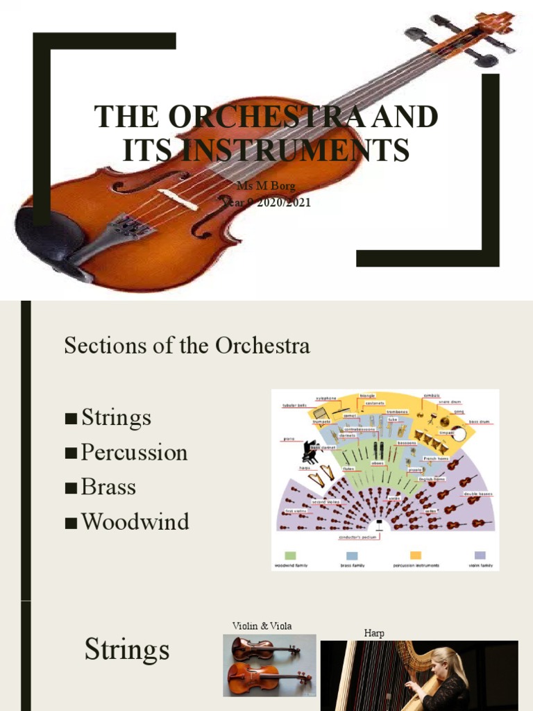 The Orchestra and Its Instruments Year 9 | PDF | Woodwind Instruments ...