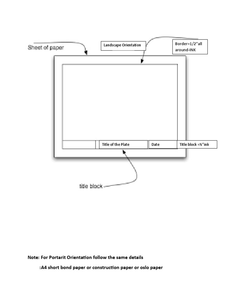 Landscape Orientation::A4 Short Bond Paper or Construction Paper or ...