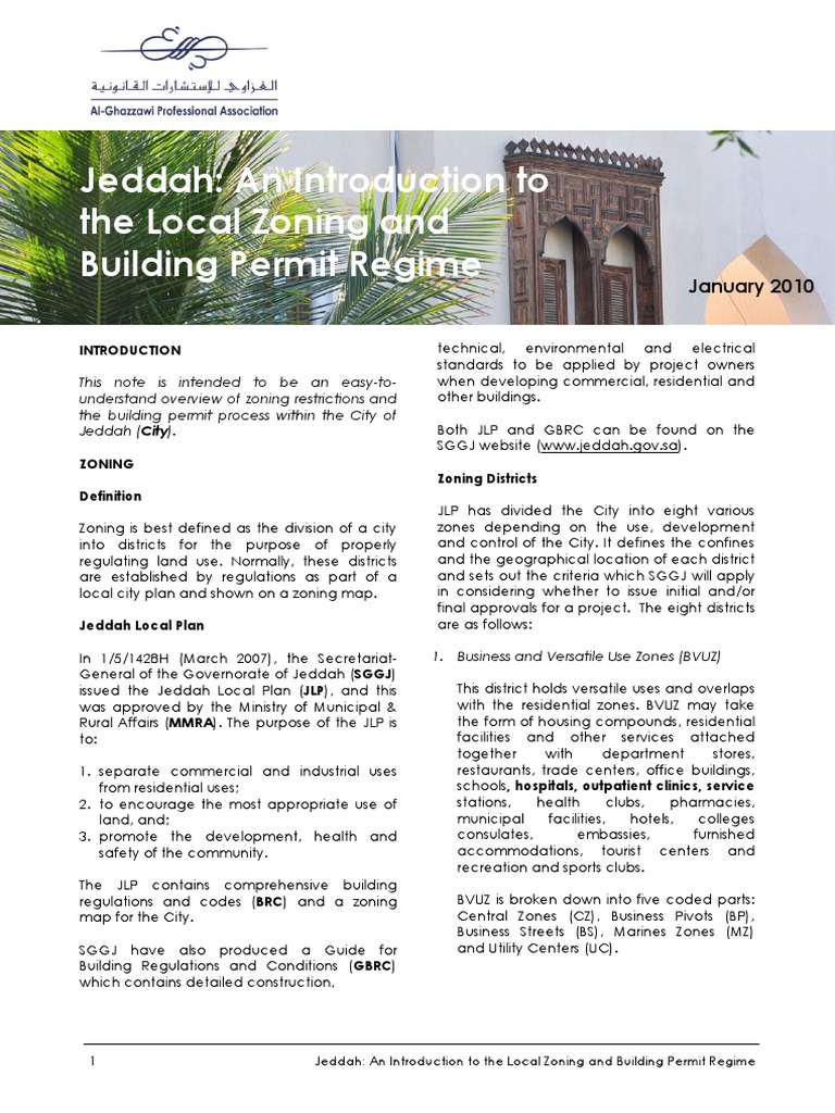 Jeddah Zoning and Building Permits | Download Free PDF | Zoning ...