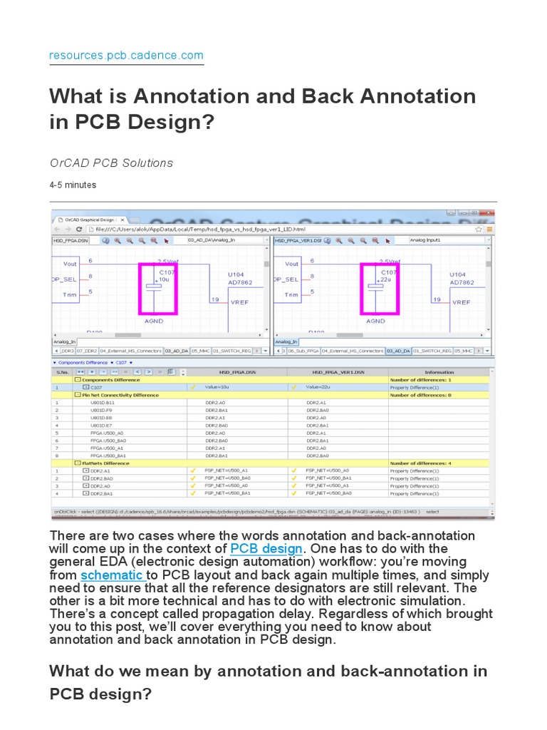 Annotation and Back Annotation | PDF | Electronic Circuits | Printed Circuit Board
