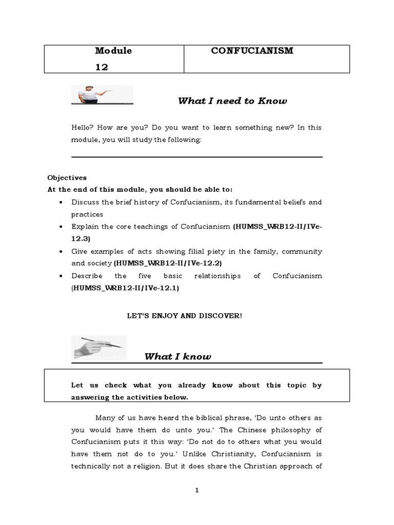 Confucianism Silm Lesson 12 | PDF | Confucianism | Confucius