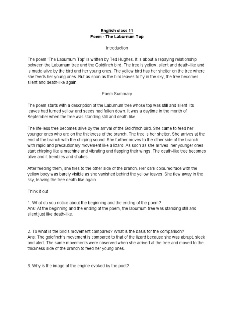 The Vibrant Relationship Between a Laburnum Tree and a Goldfinch Bird ...