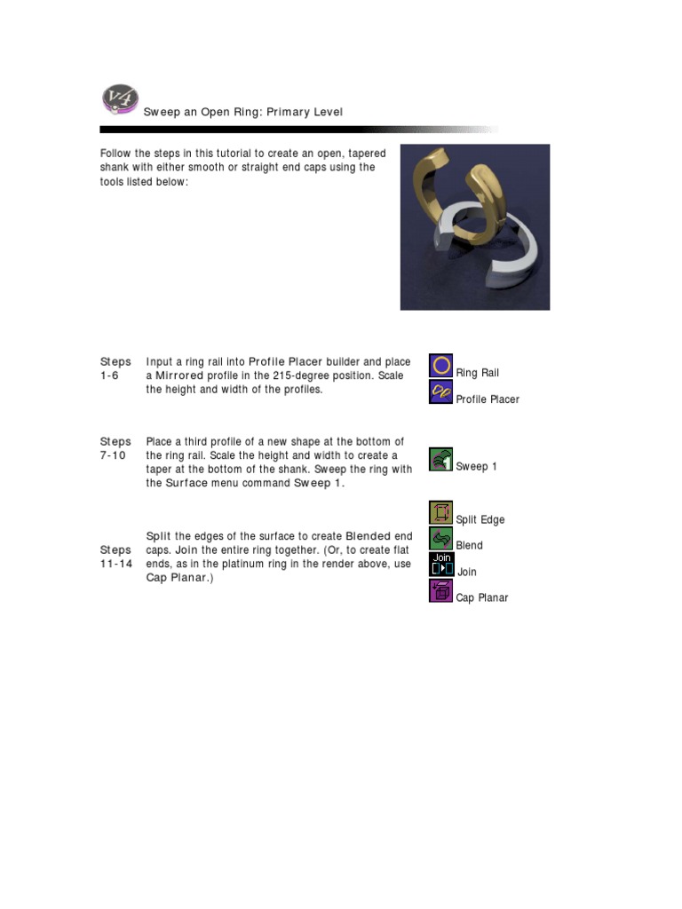 Sweep An Open Ring: Primary Level | PDF | Button (Computing) | Menu (Computing)