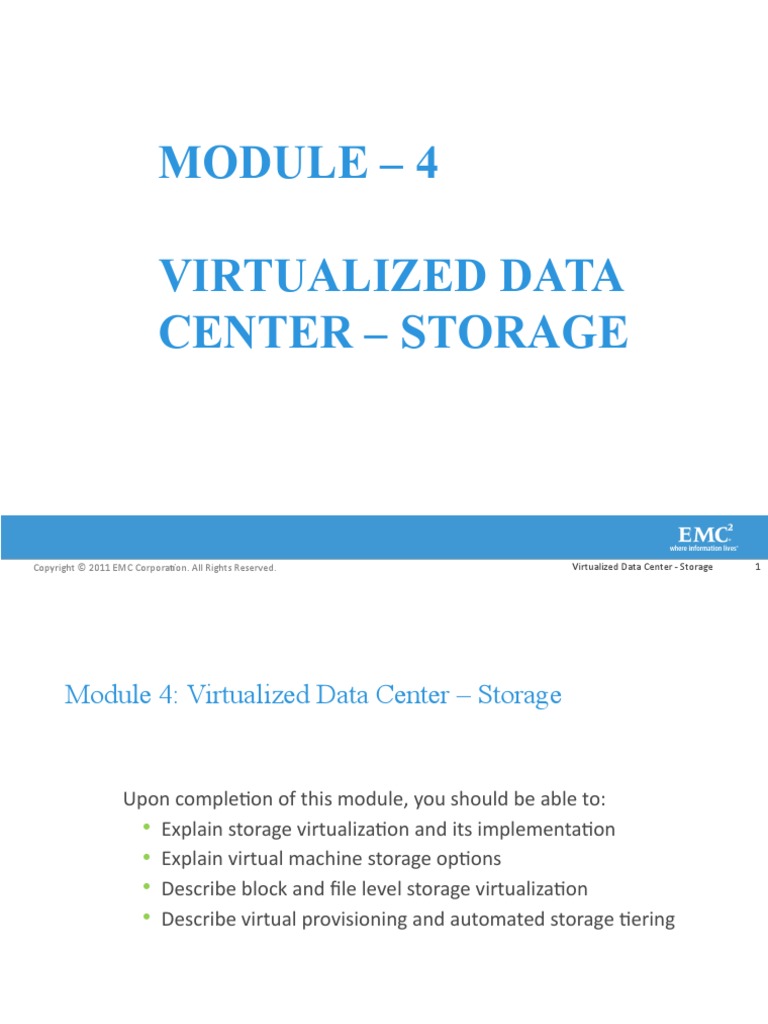 Modulo 4 VDC Storage Cloud | PDF | Solid State Drive | Virtualization