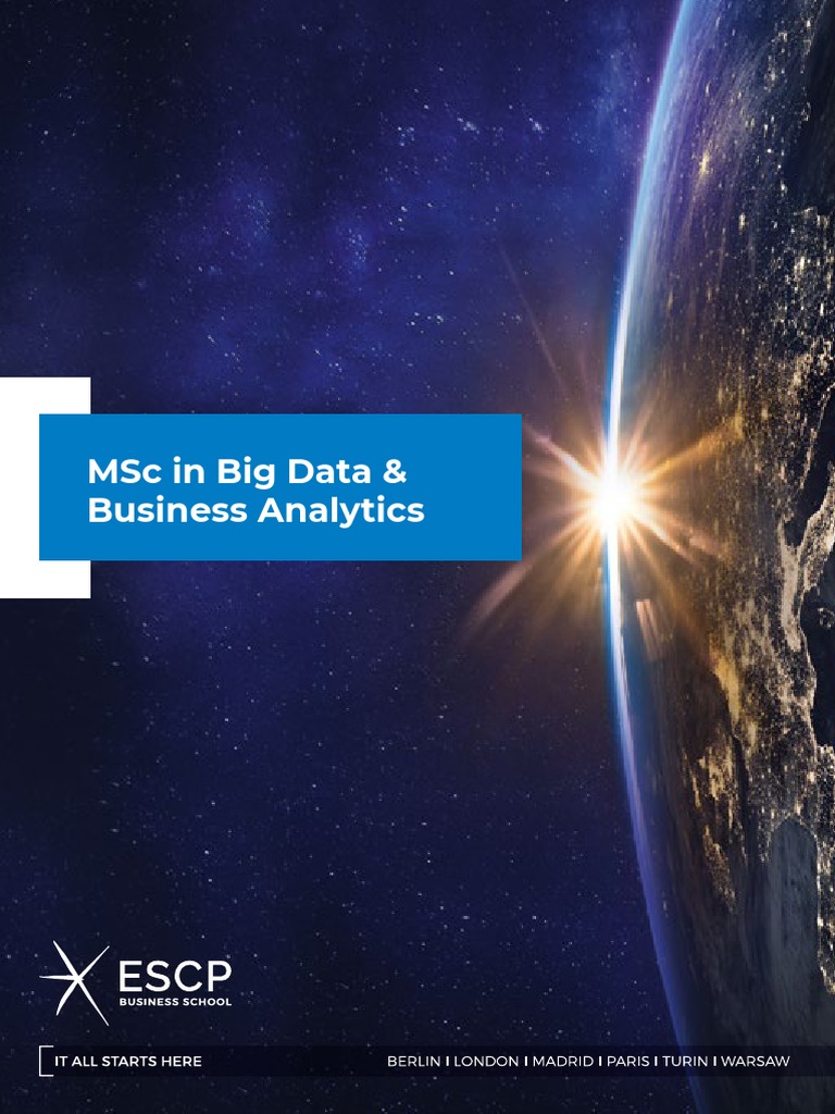 MSC in Big Data and Business Analytics ESCP Business School | PDF ...