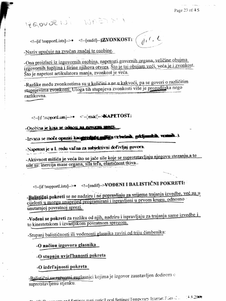 Fonetika Skaric 2. Dio Skripta. | PDF