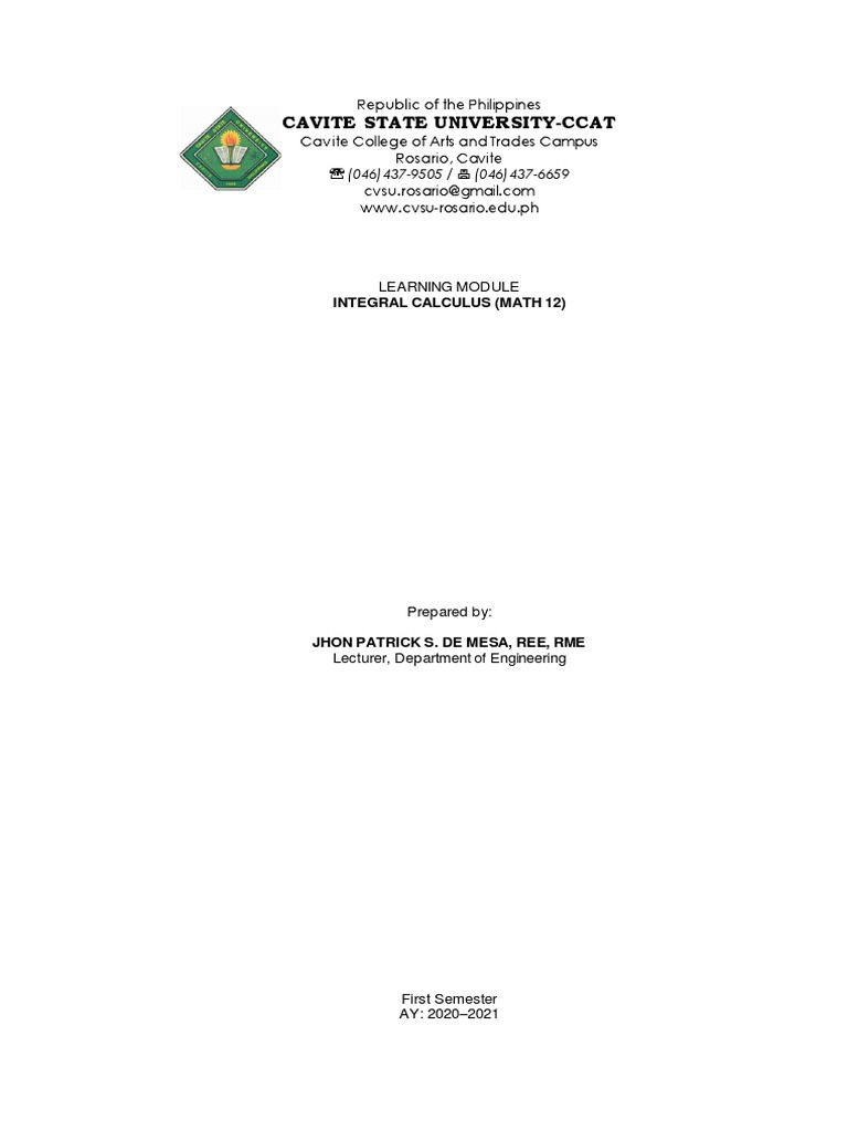 Integral Calculus | PDF | Trigonometric Functions | Lie Groups