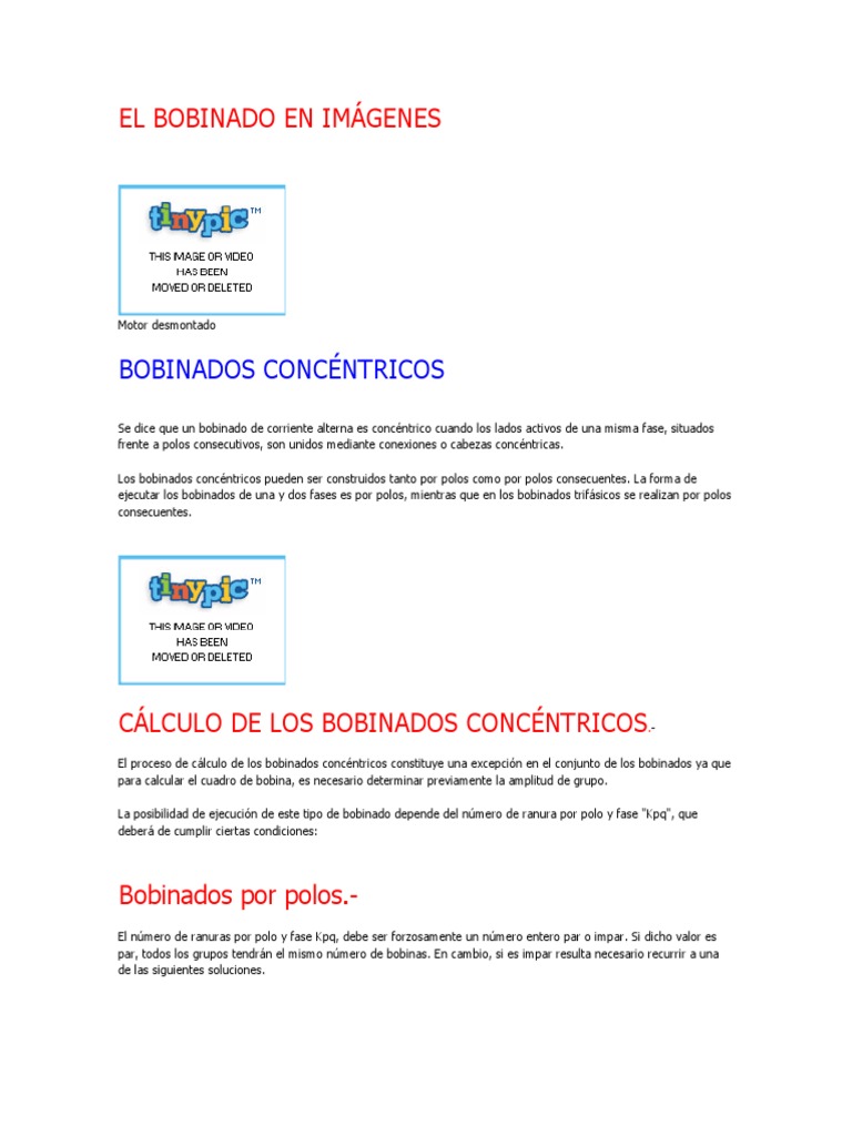 El Bobinado en Imágenes | PDF | Inductor | Corriente alterna