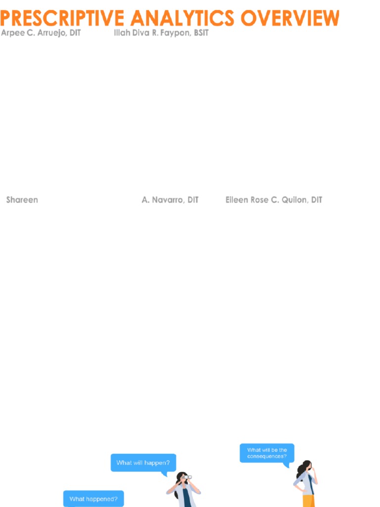 Prescriptive Analytics Overview 1 | PDF | Analytics | Predictive Analytics