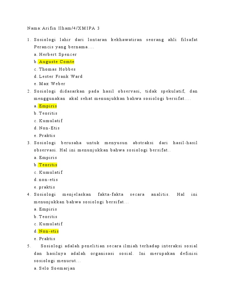 Tugas Evaluasi | PDF | Ilmu Sosial | Filsafat