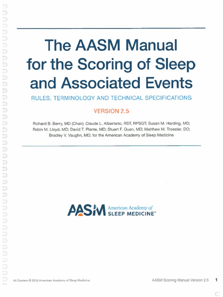 AASM Manual V2.5 | PDF