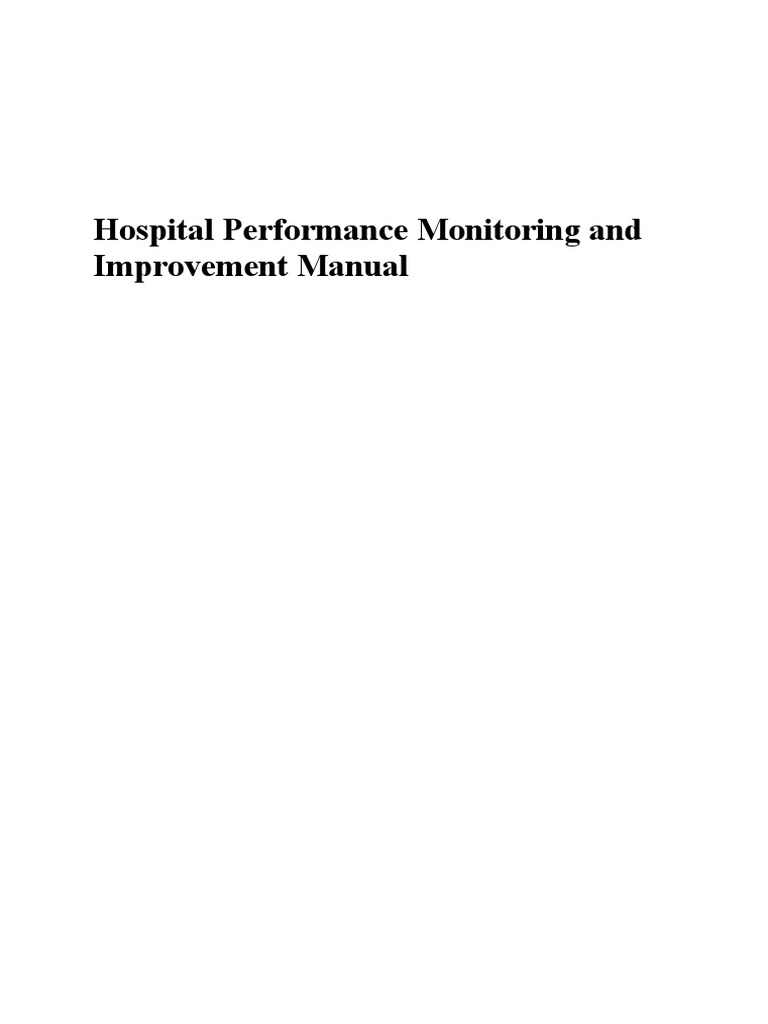 KPI Monitoring Manual | PDF | Childbirth | Patient