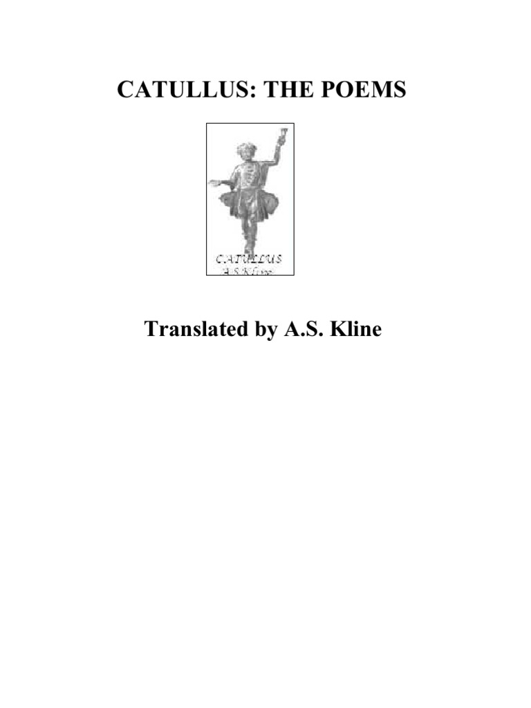 Catullus - Poems (Trans. A.S. Kline) | PDF