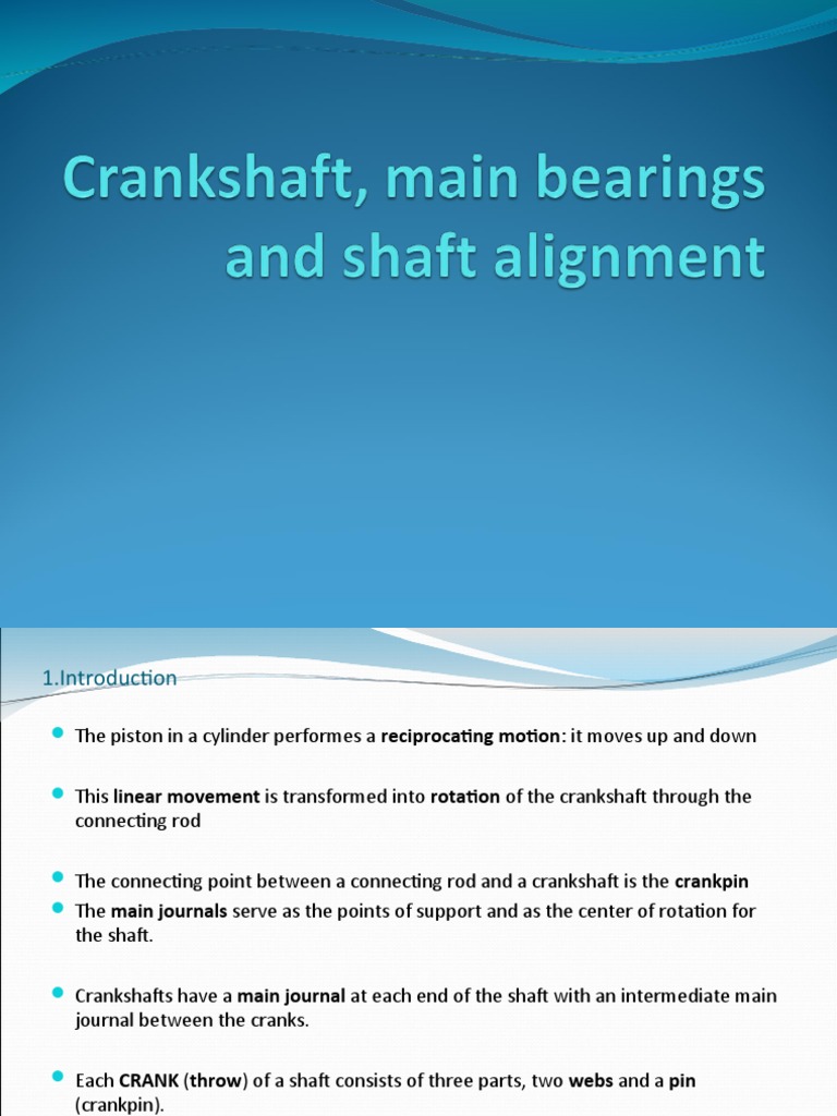 Crankshaft Mechanics Guide | PDF | Propulsion | Mechanical Engineering
