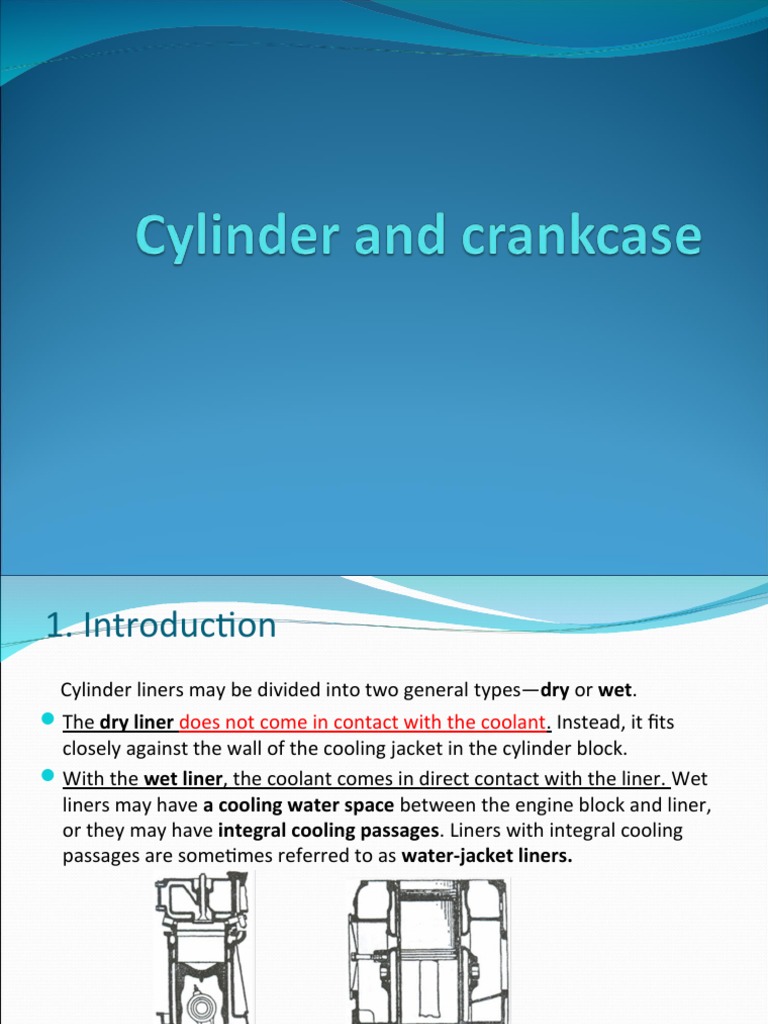 Cylinder and Crankcase | Download Free PDF | Cylinder (Engine) | Engines